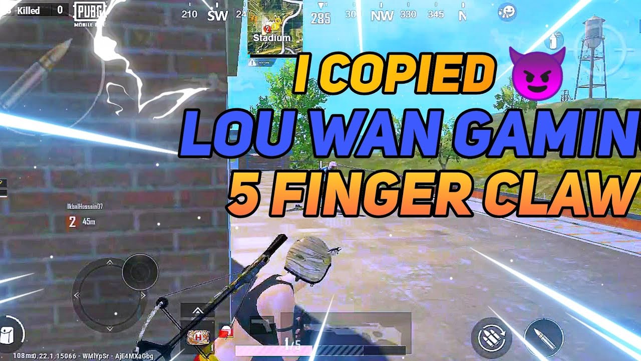 🥰 I Copied Lou Wan Gaming Claw 😈| Pubg mobile Lite montage | BGMI ...