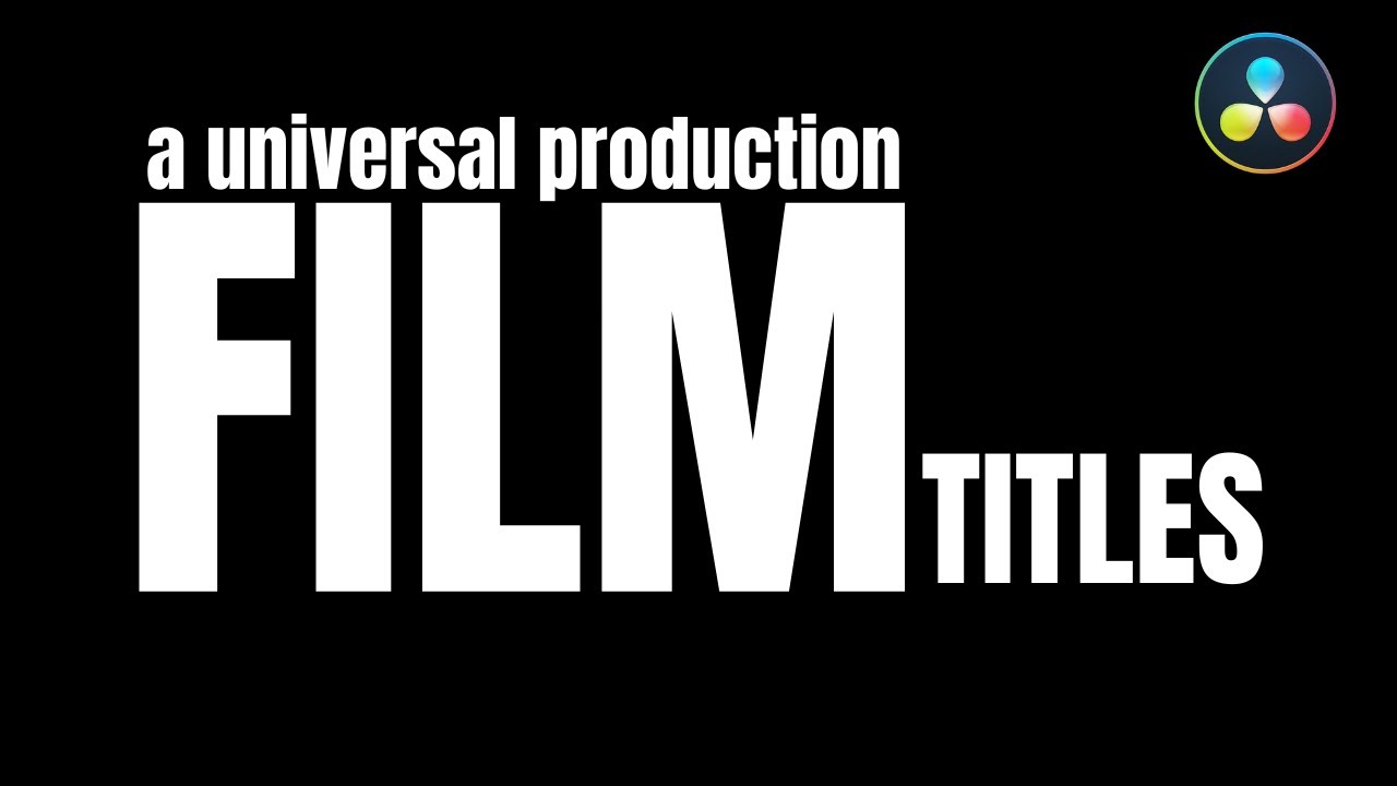 Learn How To Create Film Titles In Davinci Resolve Save Fusion Titles Learn How To Create Film Titles In Davinci Resolve Save Fusion Titles