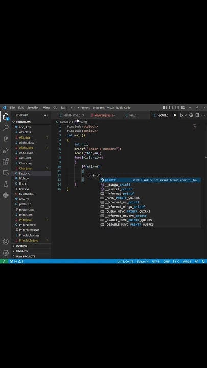 Print Factor Of Any Number C Programming Ytshorts Cprogramming Cprogramminginhindi