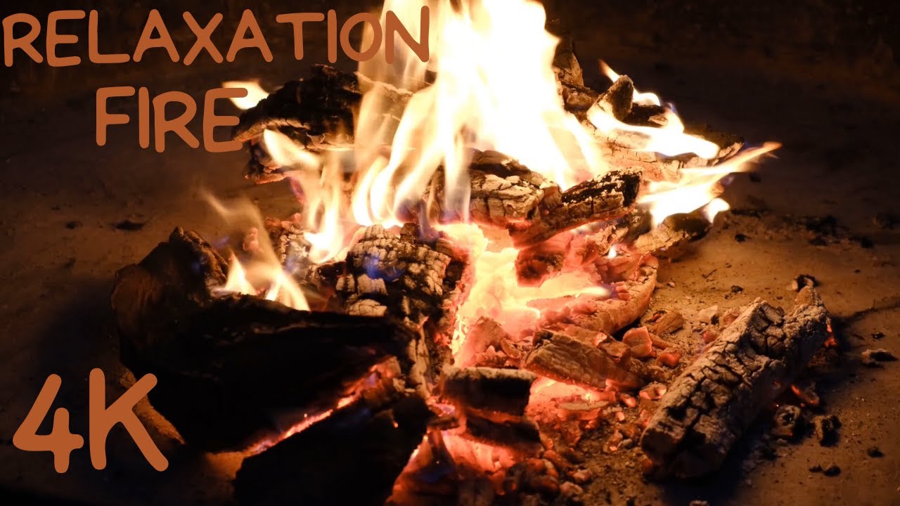 relaxing fire 4K - YouTube