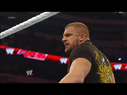 Brock Lesnar & Triple H Brawl Raw February 25 2013 Part 2