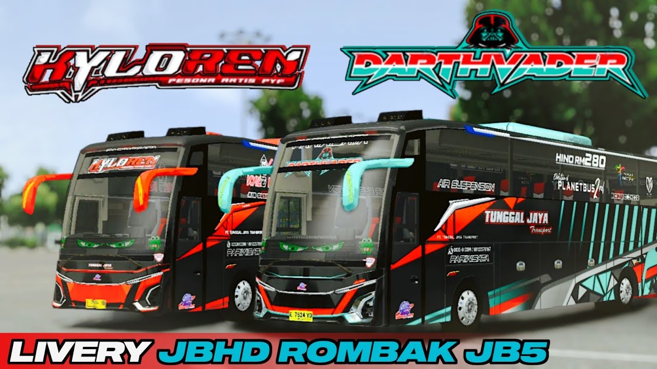 TJ DARTHVADER TJ KYLOREN ‼️ LIVERY BUS JBHD TO JB5 SG | BUSSID V4.3.2 ...