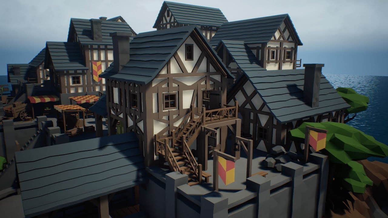 Olbert's Low Poly: Medieval Town [How To Use] - YouTube