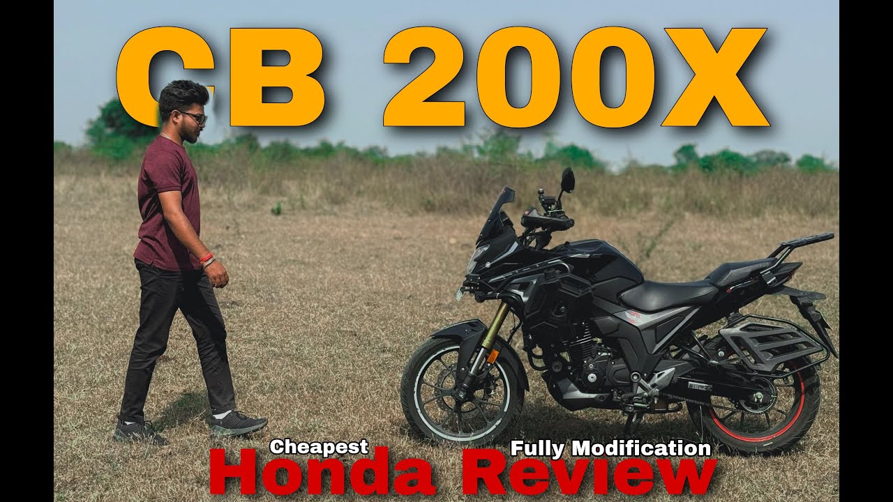 2024 Honda CB 200 X Reviews | Cheapest Modification | Review Vlog - YouTube