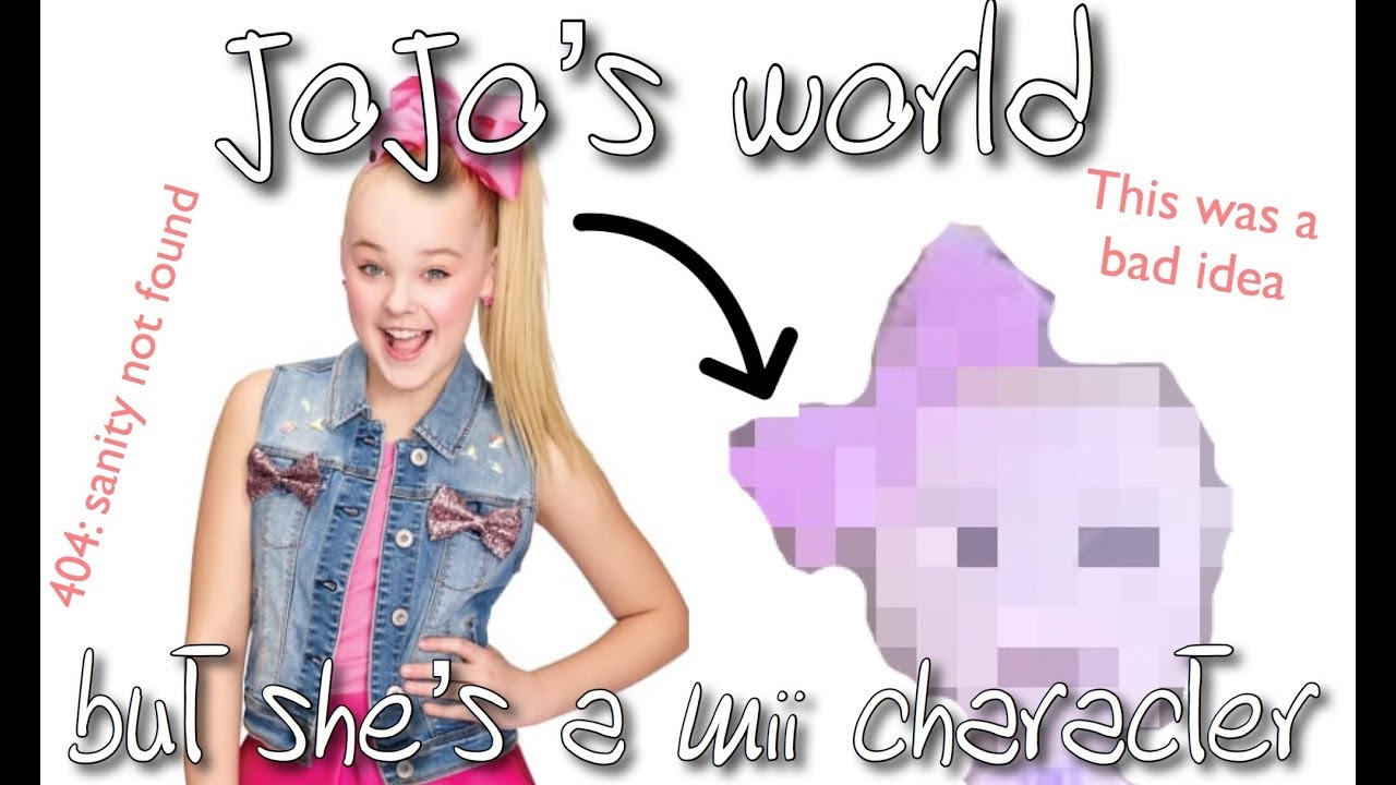 I turned JoJo Siwa in to a Mii - YouTube
