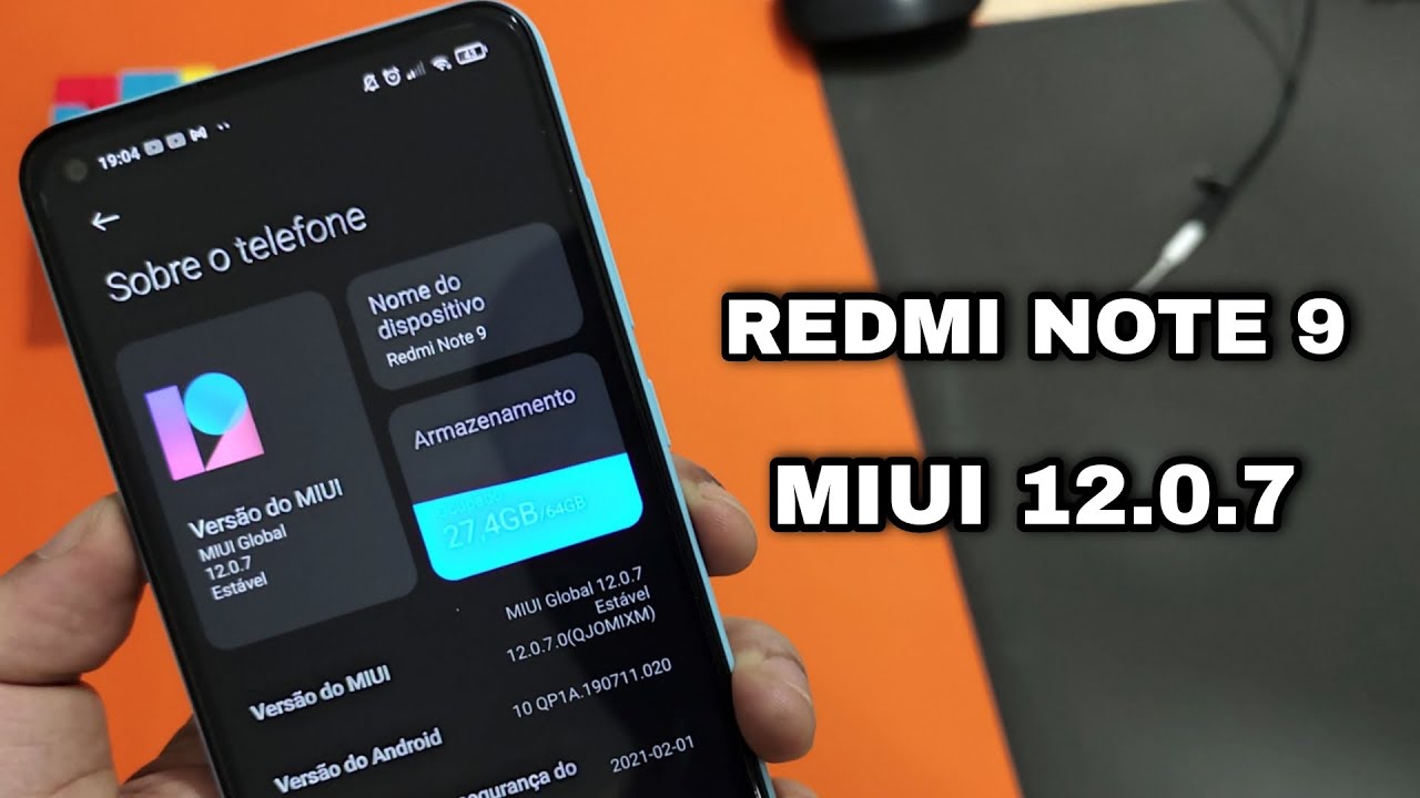 REDMI NOTE 9 - NOVA ATUALIZAÇÃO - MIUI 12.0.7 - ANDROID 10 - VALE APENA ...
