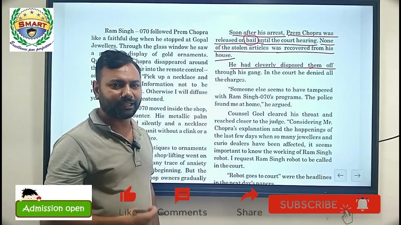 10th English Unit 02 Human Robots Read Part 2 - YouTube