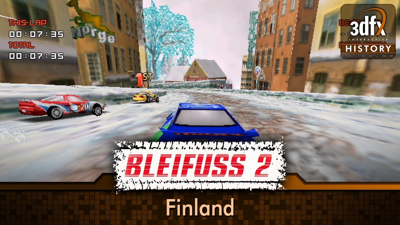 3dfx Voodoo Banshee AGP - Bleifuss 2 / Screamer 2 - Finland [Gameplay ...