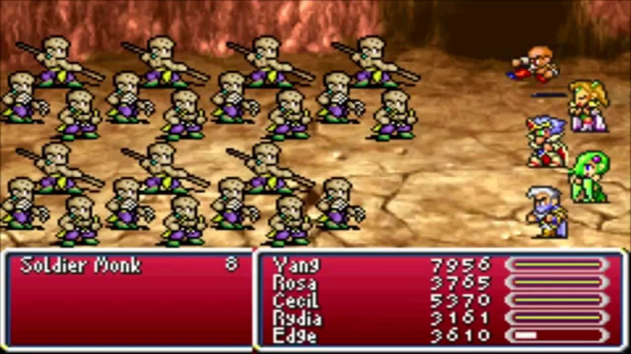 Final Fantasy 4 Advance (GBA) Part 43 The Lunar Ruins Part 1 and Yang's ...