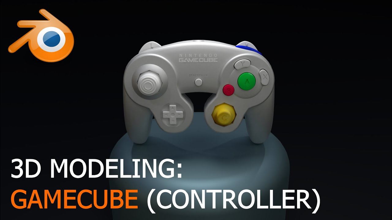 Gamecube Controller - 3D Modeling - YouTube