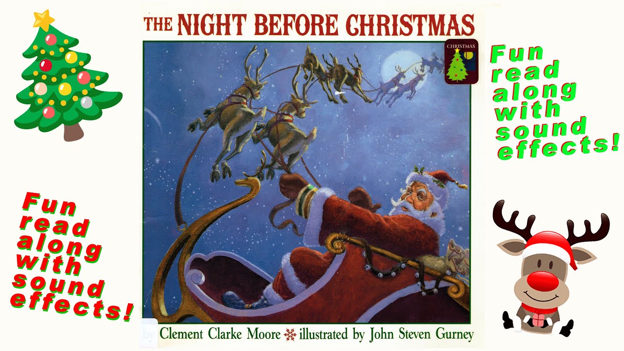 The Night Before Christmas - Read Along w/ SOUND EFFECTS! - YouTube