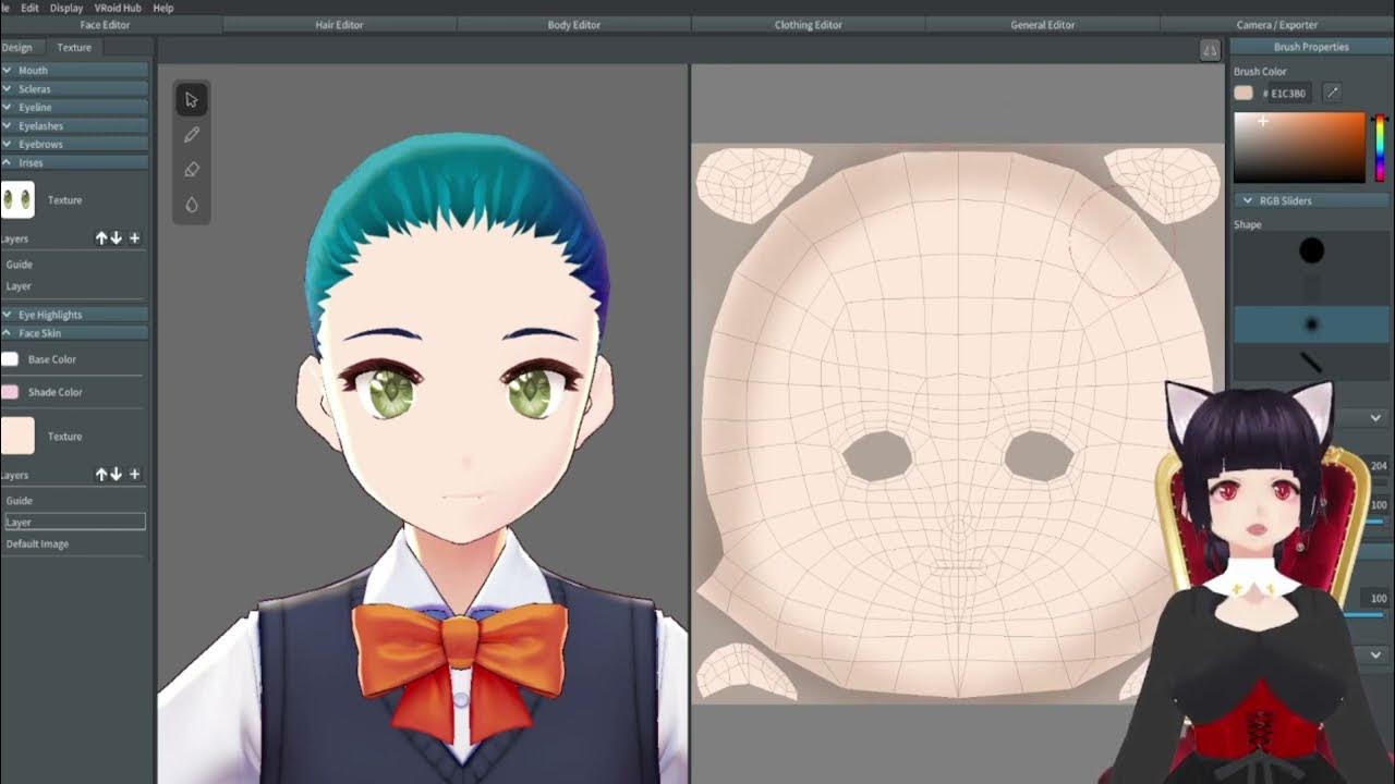Simply Vroid tutorial - Anya model (spyxfamily) part 1 - YouTube