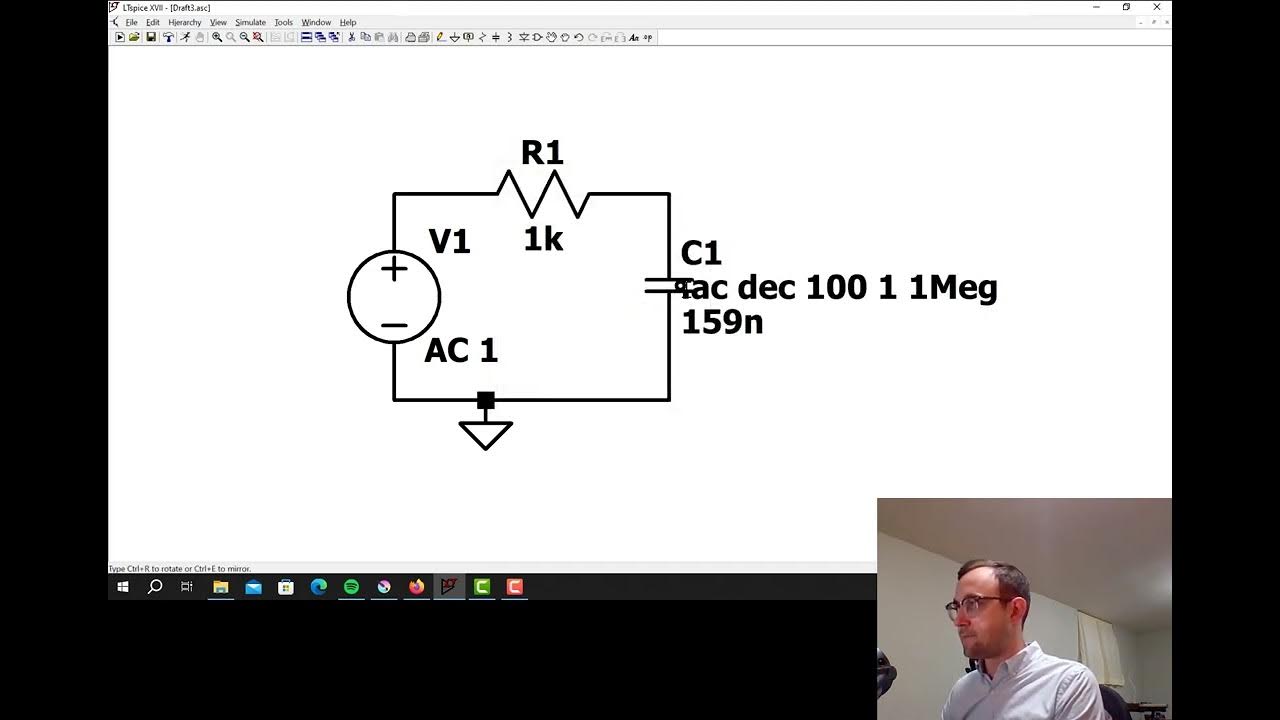 LTSpice Tutorial: AC Sweep / Bode Plot with RC & RL circuits (EE2212 ...