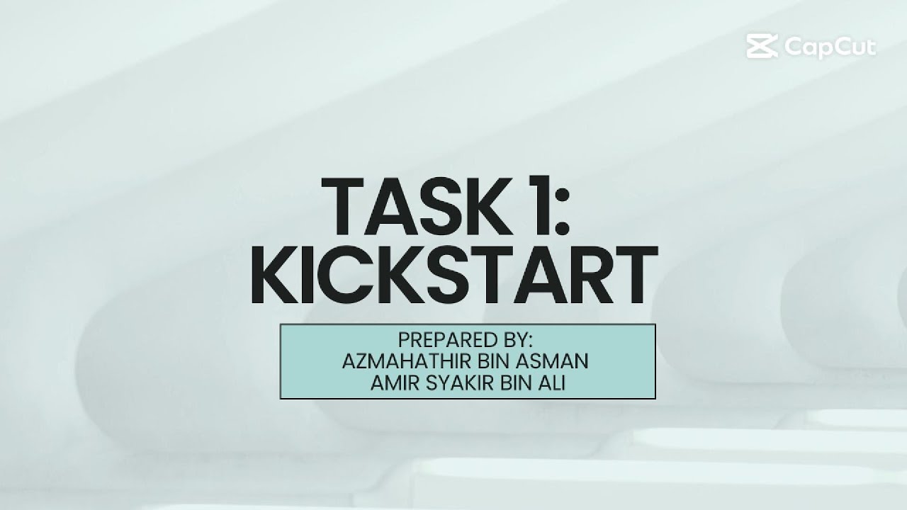 INV556- TASK 1: KICKSTART - YouTube