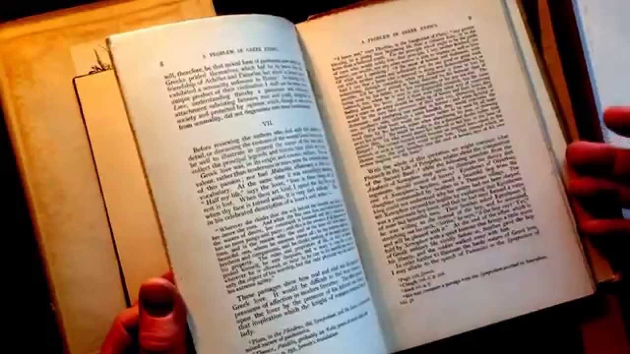 016 J A Symonds Book On Ancient Greek Homosexuality Youtube