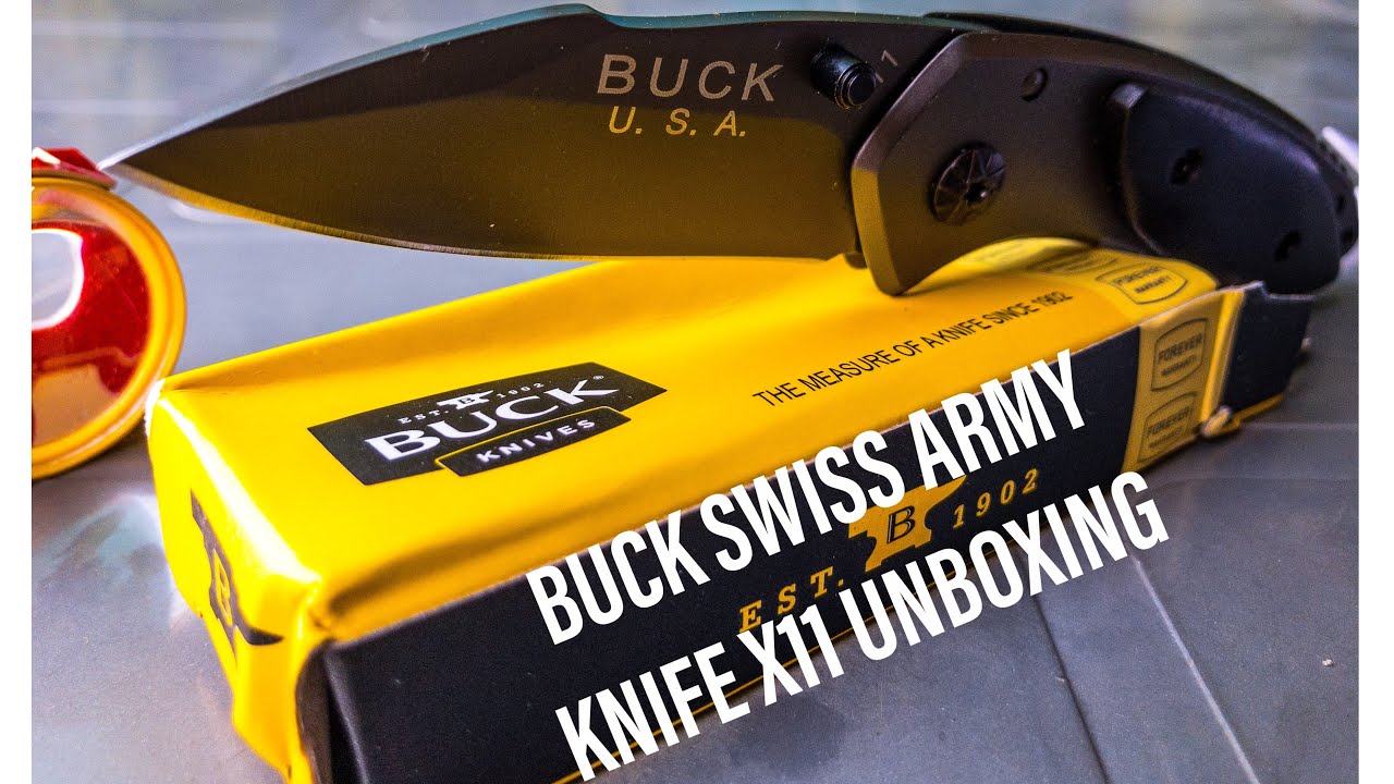 BUCK USA X11 Army Knife Unboxing - YouTube