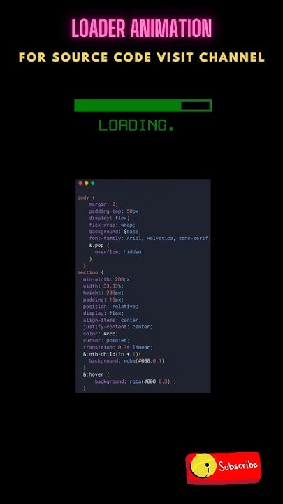 Eye-Catching Loading Animation with HTML + CSS ⚡ #Shorts - YouTube