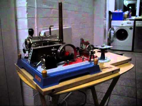 Wilesco D20 - steam powered sewing machine! - - YouTube