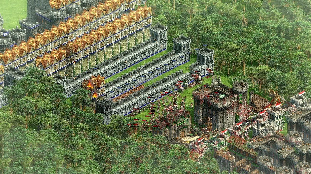 MASSIVE CASTLE UNDER SIEGE - Age of Empires 2 Definitive Edition - YouTube