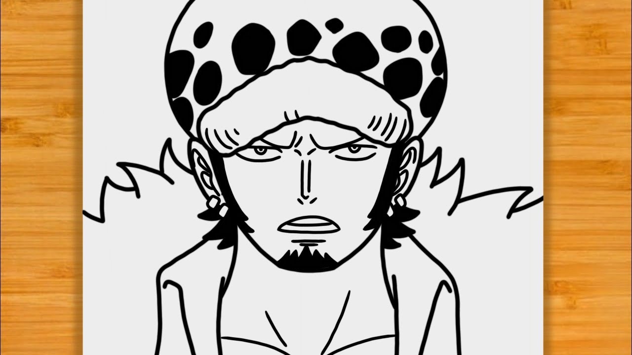 How to Draw Trafalgar Law | Step By Step Drawing - YouTube