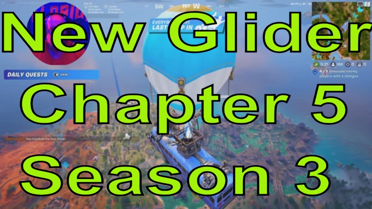Glider... Season 5 Chapter 3 (Fortnite... PS5) - YouTube