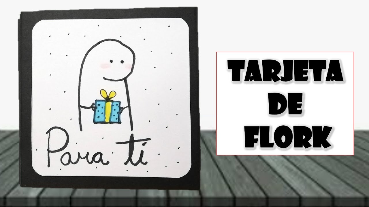 Tarjeta de flork | Como hacer una tarjeta - YouTube