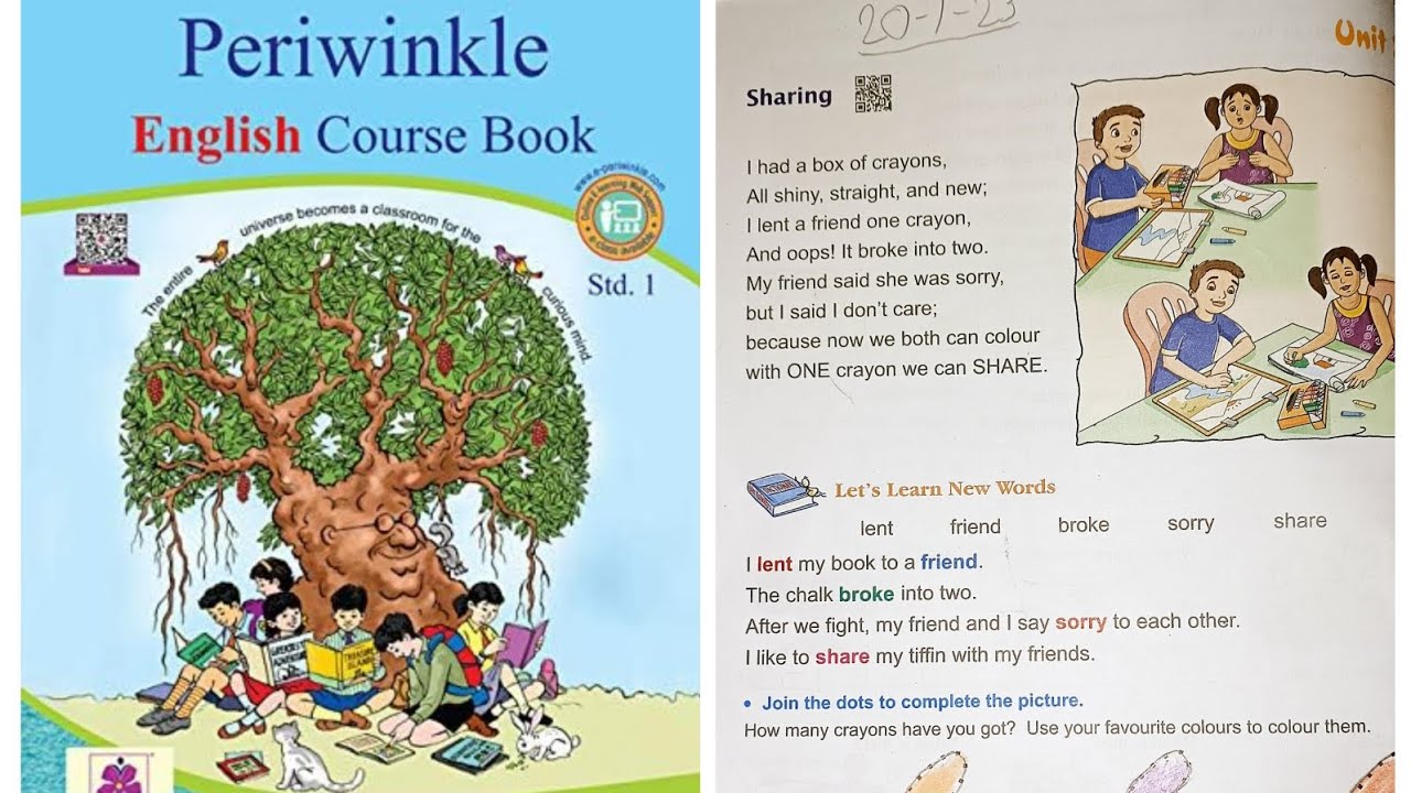 Sharing | I had a box of | Std 1 | Poem | Periwinkle English Course ...