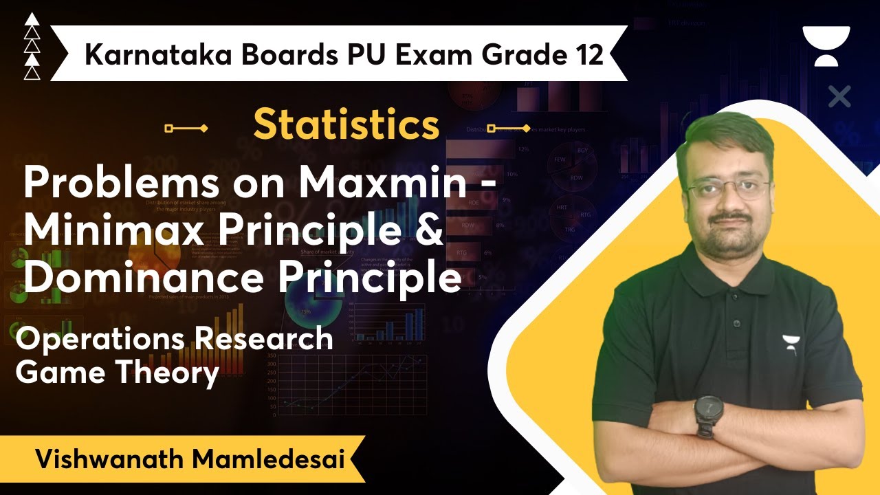 Problems On Maxmin Minimax Principle And Dominance Principle Operations Research Game Theory
