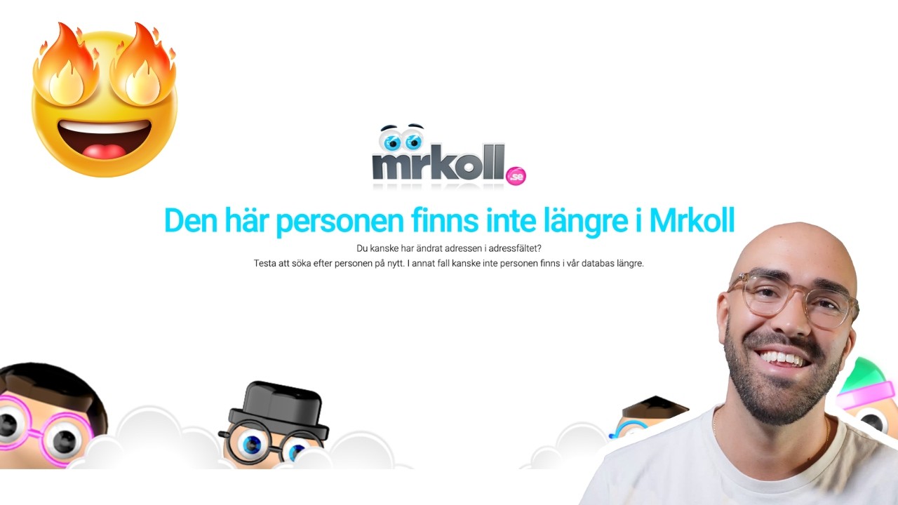 Ta bort dig själv från internet → MrKoll, Eniro, Hitta.se och merinfo ...