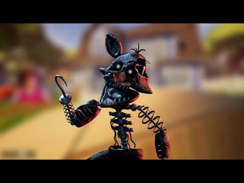 Playing the ignited foxy mod in hello neighbor🔥🔥 - YouTube