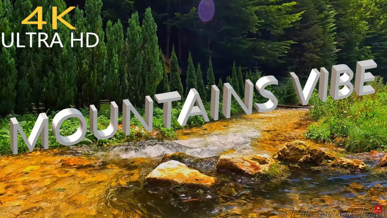 Heal Depression & Insomnia - ASMR - Creek running between grass ...