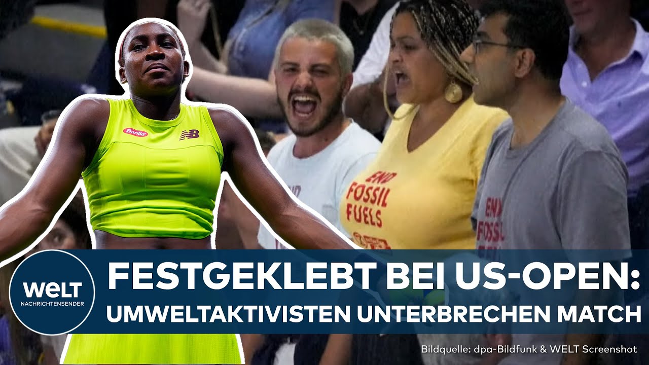 NEW YORK: Umweltaktivisten bei US Open! Coco Gauff erreicht nach ...