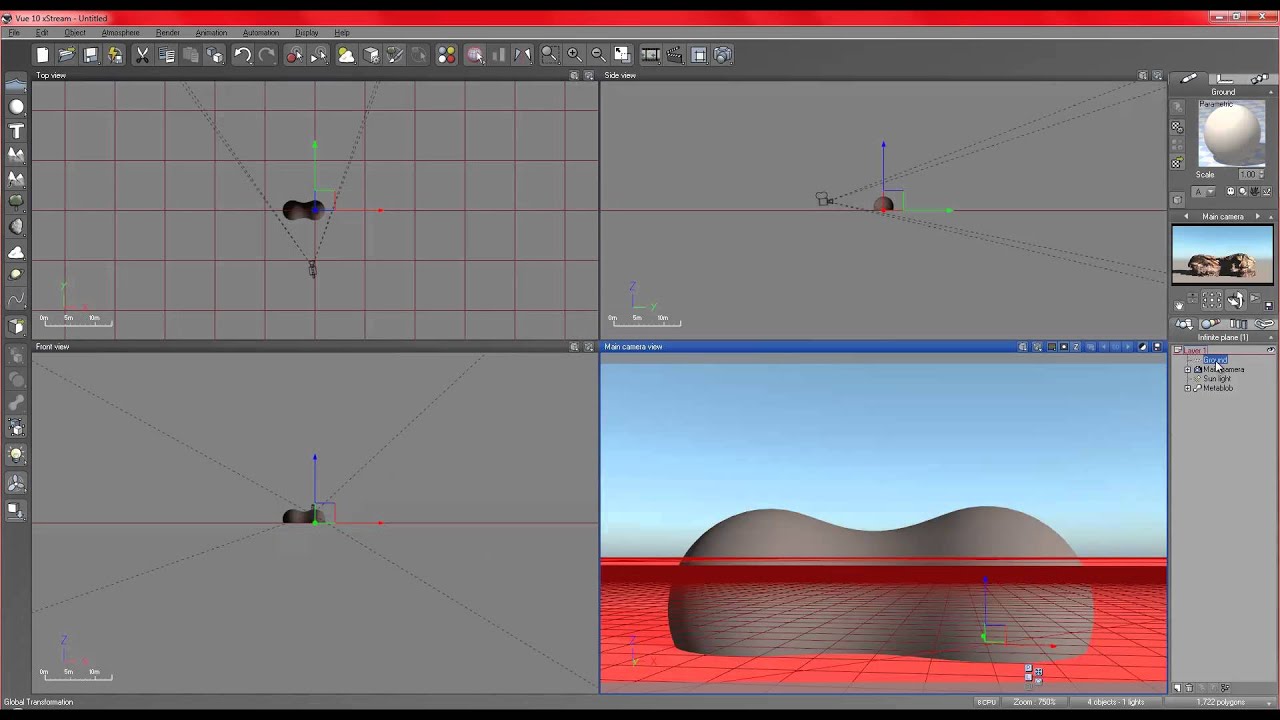 Vue 10 Xstream Tutorials Basics 02 Realistic Rocks Youtube