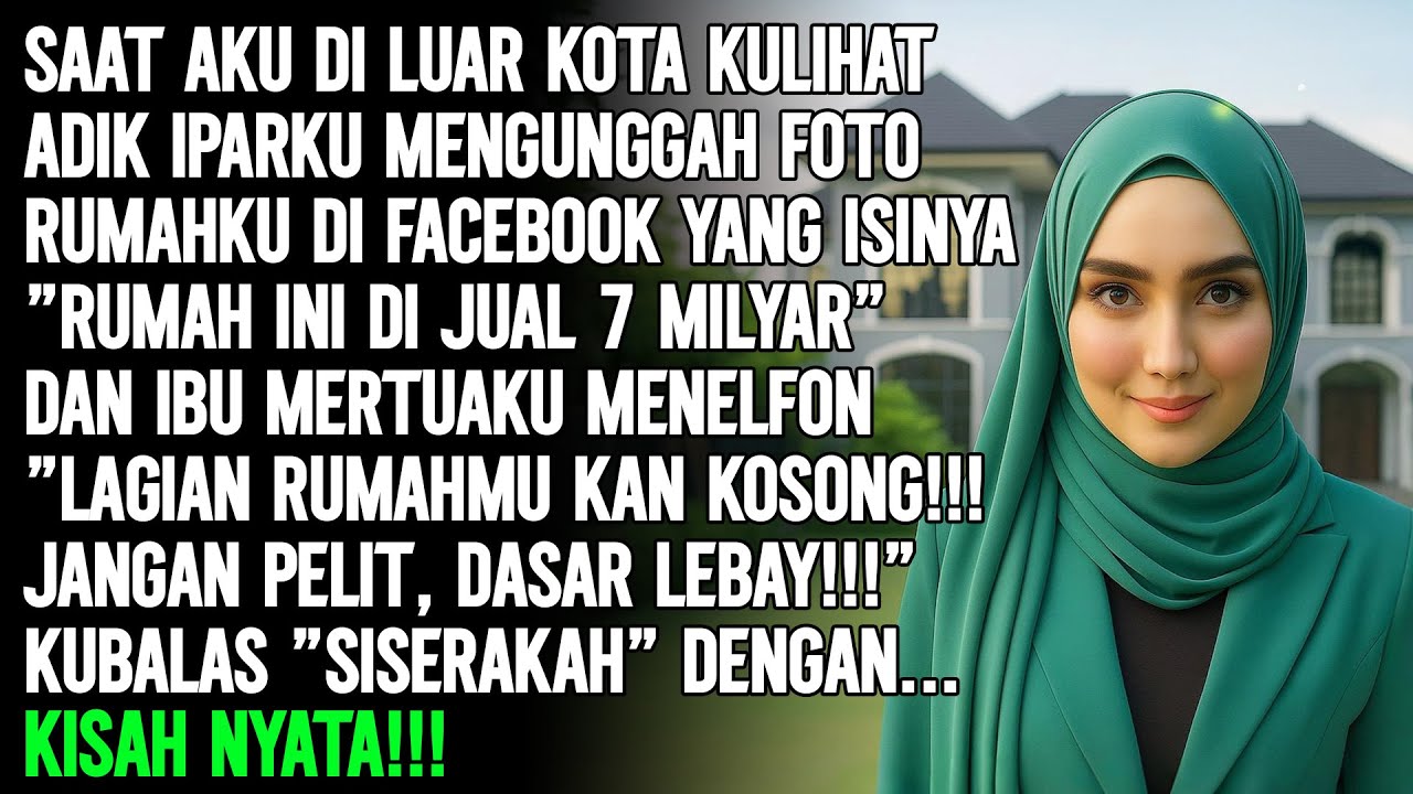 ADIK IPAR, MERTUA DAN SUAMIKU YANG SERAKAH MENCOBA MENJUAL RUMAHKU 7M ...