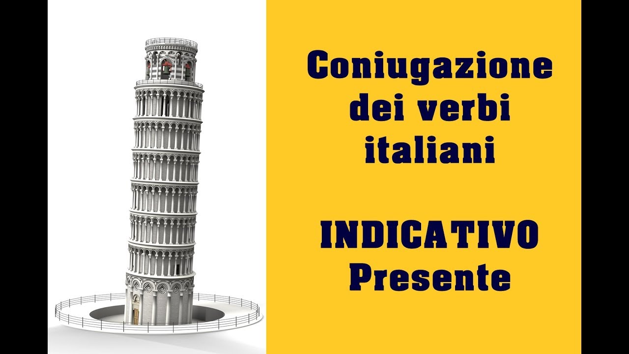 Coniugazione dei verbi italiani l'indicativo presente - YouTube