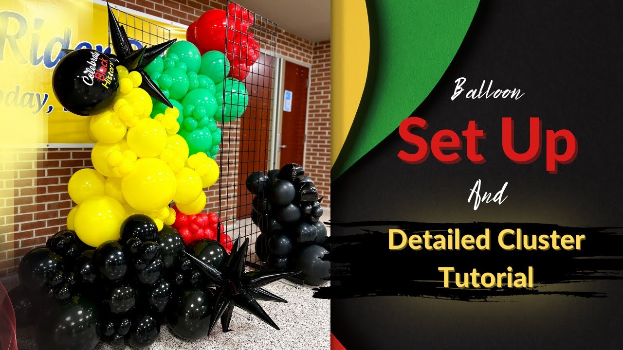 Juneteenth Balloon Garland + Mini Vlog: detailed tutorial - YouTube