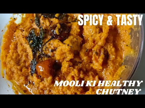 How to make Healthy mooli ki chutney| instant mooli chutney recipe by ...