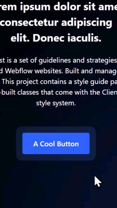 Webflow Pulse Button Hover Animation in 42 Seconds #webflow #tutorial - YouTube
