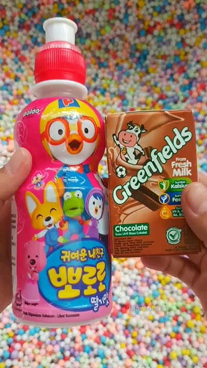 mencari dan menemukan jajanan paldo pororo, susu greenfield chocolate di dalam kardus # ...