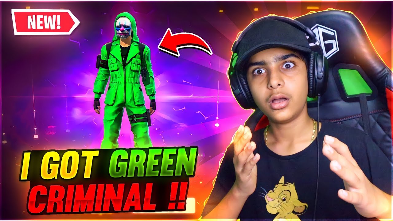 Finally I Got Green Criminal Bundle In 1 Spin !! - Garena Free Fire ...