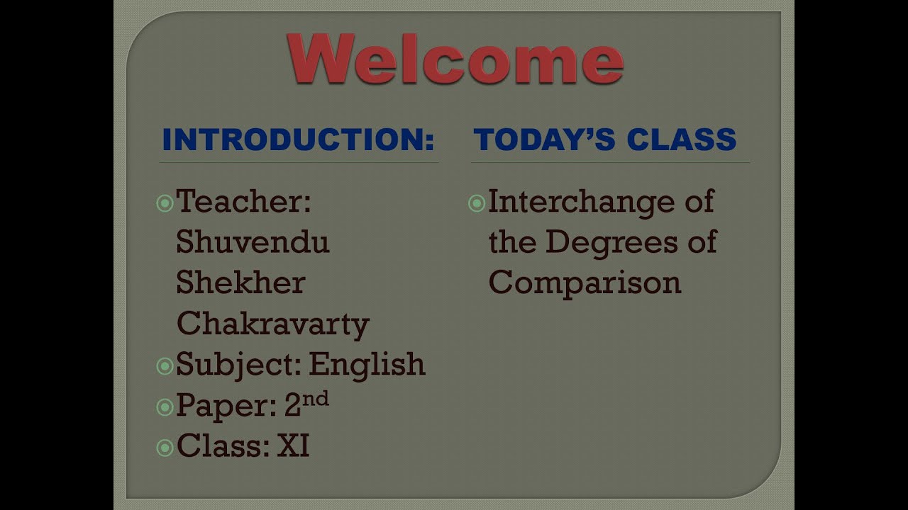 English 2nd Paper Class 1 - YouTube