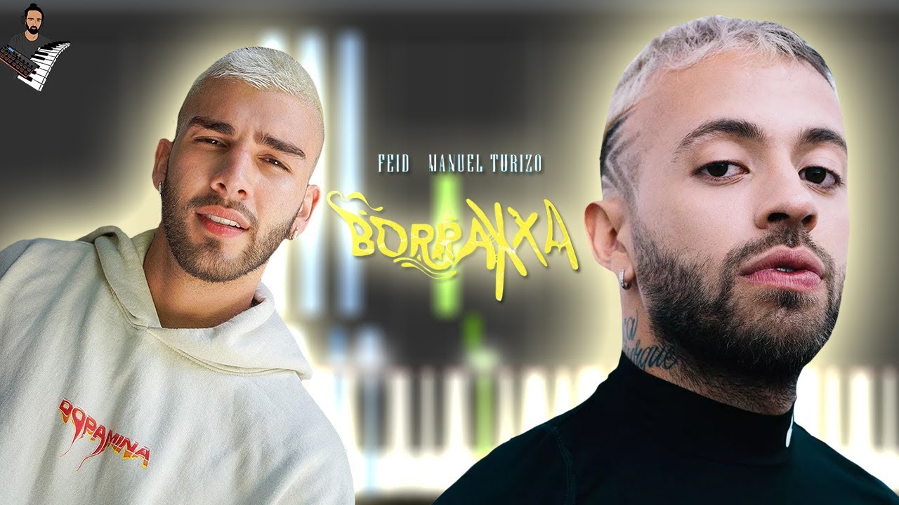 Feid, Manuel Turizo - BORRAXXA | Instrumental Piano Tutorial ...
