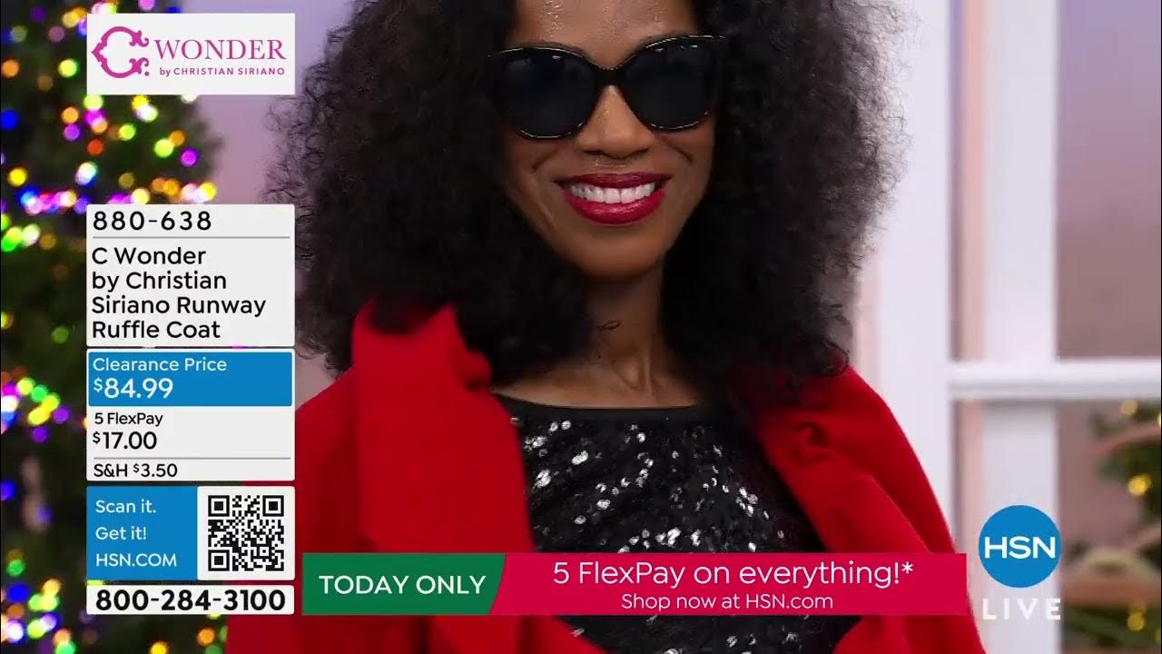 C Wonder by Christian Siriano Runway Ruffle Coat - YouTube