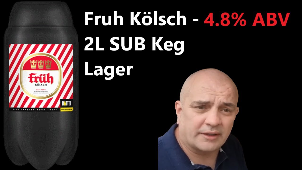 Fruh Kölsch - 2L Krups SUB Keg Torp Lager | 4.8% ABV | 2 Litres £13.99 ...