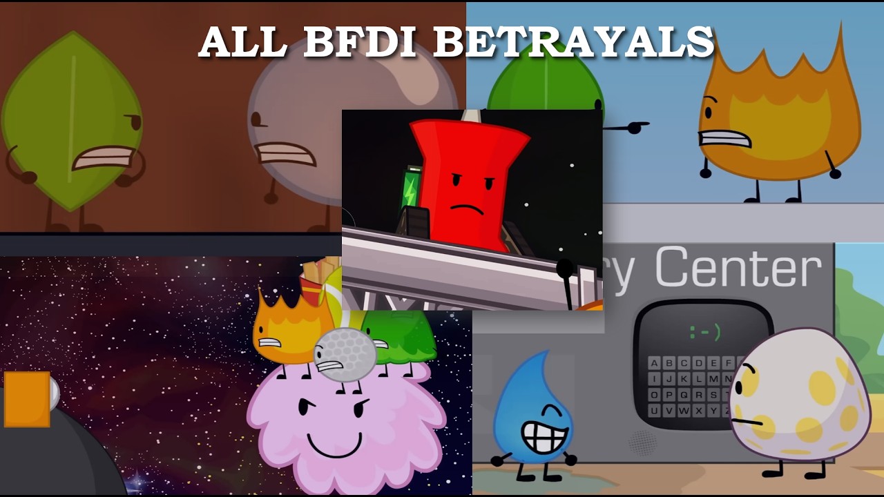 Every BFDI betrayal - YouTube