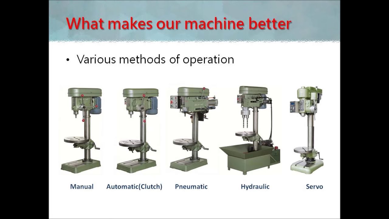 益彰機械宏達牌鑽床鑽孔機簡介 About Yi Chang Machinery Dilling Machine AKA Horng Dar ...