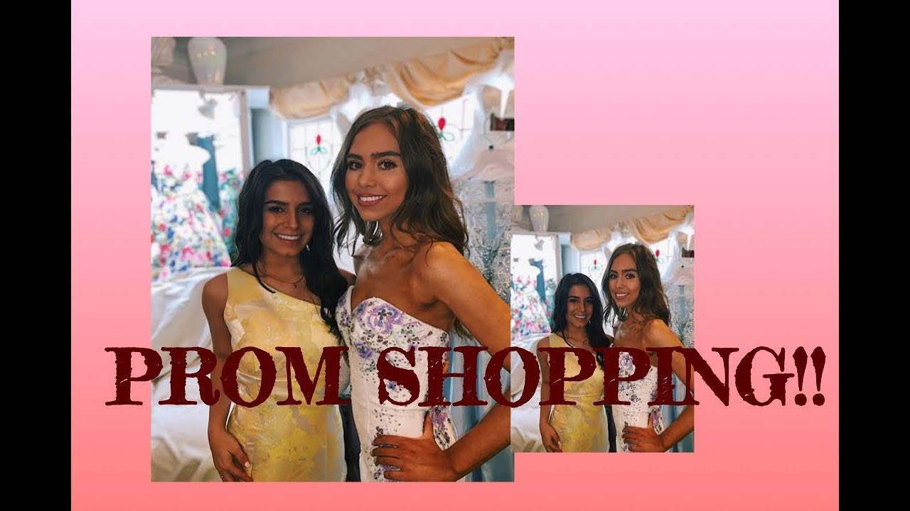 PROM DRESS SHOPPING VLOG!! - YouTube