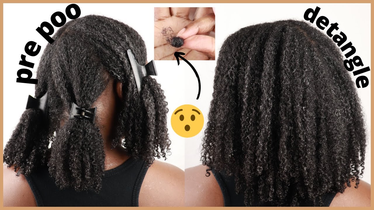 I tried a new pre poo detangler💧on my natural hair🥰 - YouTube