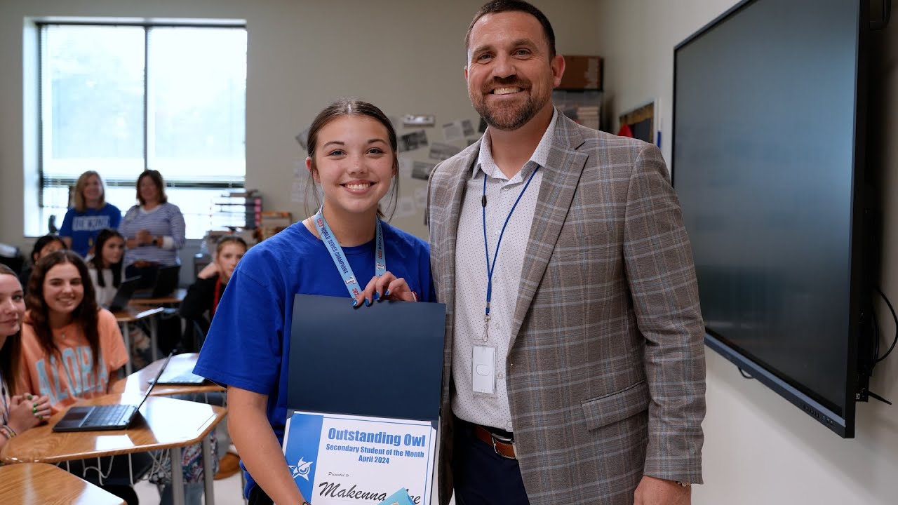 Outstanding Owl Secondary Student of the Month for April 2024 - YouTube