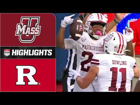 MINUTEMEN ROLLING 😤 UMass vs. Rutgers HALFTIME Highlights | ESPN College Football